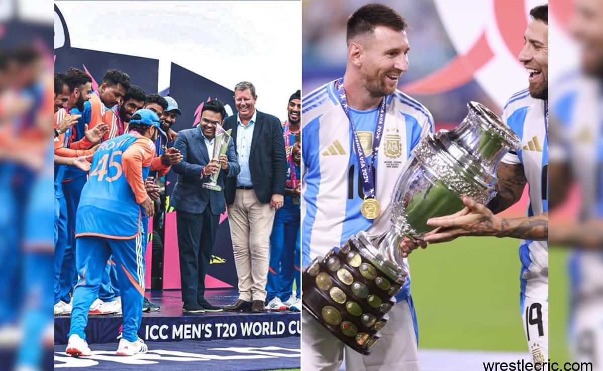 After Rohit Sharma's Recreation, Lionel Messi Repeats That 'Trophy ...